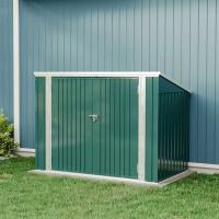 China Galvanized Steel Bin Storage Shed with Lockable Doors Rot Proof Metal Type Steel for sale