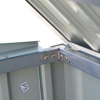China Galvanized Steel Bin Storage Shed with Lockable Doors Rot Proof Metal Type Steel for sale