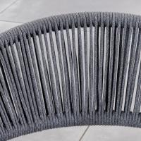China Aluminum Rope Weave Garden Dining Furniture 4 Seating Outdoor Dining Set by AJUNION for sale