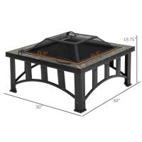 China Backyard Patio Garden Bonfire Camping Fire Pit with Ice Bucket and Charcoal BBQ Grill for sale