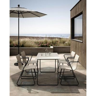 China Relax in Style with AJUNION Steel Outdoor Dining Set Patio Chair Garden Armchair for sale