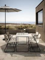 China Relax in Style with AJUNION Steel Outdoor Dining Set Patio Chair Garden Armchair for sale