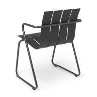 China Metal Steel Garden Chair Set with Minimalist Design Plastic Wood Armchair by AJUNION for sale
