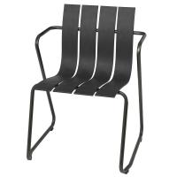 China Metal Steel Garden Chair Set with Minimalist Design Plastic Wood Armchair by AJUNION for sale