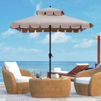 China Outdoor Restaurant Garden Cafe Courtyard Patio Double Layer Sun Umbrella for Camping for sale