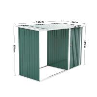 China AJUNION Outdoor Firewood Log Storage Shed with Lockable Steel Protect Your Garden Tools for sale