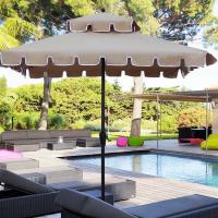China Outdoor Restaurant Garden Cafe Courtyard Patio Double Layer Sun Umbrella for Camping for sale