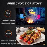 China 3 in 1 Square Wood Burning Firepit Charcoal BBQ Grill Table Combo for Outdoor Product for sale