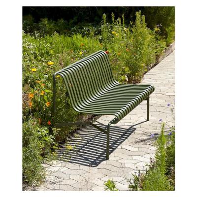 China Steel Frame Garden Bench and Lounge Chair Set for AJUNION Minimalist Outdoor Design for sale