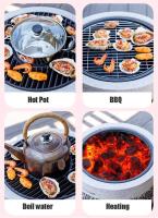 China Outdoor Backyard Patio Garden Fire Pit with Artificial Stone and Charcoal BBQ Grills for sale