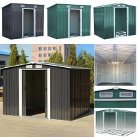 China Convenient and Practical AJUNION 6x8ft Garden Building Shed for Countyard Storage for sale