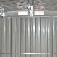 China Easy-to-Assemble AJUNION Metal Garden Shed for Outdoor Storage and Firewood Solutions for sale