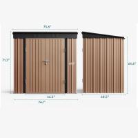 China Outdoor Backyard Small Tool Bicycle Shed House Metal Steel Waterproof Garden Storage for sale