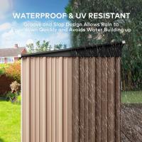 China Outdoor Backyard Small Tool Bicycle Shed House Metal Steel Waterproof Garden Storage for sale