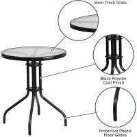 China Outdoor Bistro Bar Cafe Balcony Garden Patio Custom Logo Embroidery or Printing Table for sale