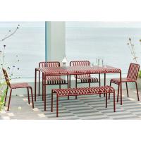 China Minimalist Style Outdoor Metal Furniture Set L56 x W47 x H80cm Chair Size Steel Frame for sale