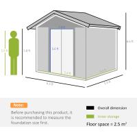 China AJUNION Modern Design Metal Storage Shed for Sheds Storage 55.5kg Wood Grain Effect for sale
