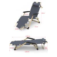 China Foldable Portable Chaise Lounge Chair for Outdoor Beach Patio Garden Camping Pool Side for sale