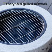 China 3 in 1 Round Wood Burning Firepit Charcoal BBQ Grill Table for Metal Outdoor Backyard for sale
