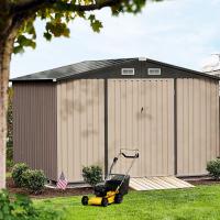 China 113*8.7*63 inch Modern Backyard Lawn Tool Shed House for Waterproof Garden Storage for sale