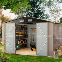 China 113*8.7*63 inch Modern Backyard Lawn Tool Shed House for Waterproof Garden Storage for sale