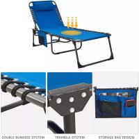 China Outdoor Patio Garden Beach Portable Camping Sun Lounger Chair with Lightweight Design for sale