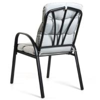 China Leisure Outdoor Furniture Removable Stackable Folding Iron Metal Chair with Arm for sale