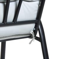 China Leisure Outdoor Furniture Removable Stackable Folding Iron Metal Chair with Arm for sale
