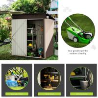 China Small Garden Metal Steel Storage House Outdoor Backyard Portable Waterproof Bike Shed for sale