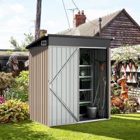 China Small Garden Metal Steel Storage House Outdoor Backyard Portable Waterproof Bike Shed for sale