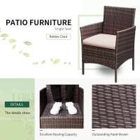 China Leisure Outdoor AJUNION PE Rattan Patio Furniture Set for Balcony Poolside Garden for sale