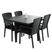 China Leisure Outdoor High Back Stackable Plastic Armchair for Villa Patio Garden Coffee Dining for sale