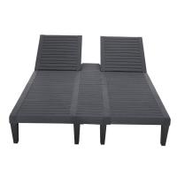 China Plastic Stackable Adjustable Sun Lounger Chair for Outdoor Beach Patio Hotel Swimming Pool for sale