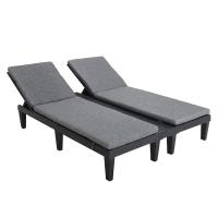 China Plastic Stackable Adjustable Sun Lounger Chair for Outdoor Beach Patio Hotel Swimming Pool for sale