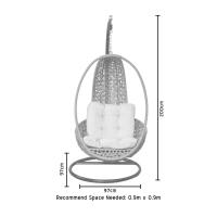 China Modern Design Style AJUNION Patio Swings WickerRattan Hanging Chair for Outdoor Furniture for sale