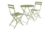 China Stylish Metal Steel Garden Set for Patio Garden Cottage W80xD68xH82cm Outdoor Bistro Set for sale