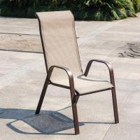 China Leisure Outdoor Furniture Metal Teslin Mesh Armchair for Garden Balcony Patio Coffee for sale