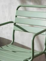 China Modern Design AJUNION Metal Steel Garden Seating Armchairs in H85 x W52 x D47cm Size for sale