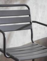 China Modern Design AJUNION Metal Steel Garden Seating Armchairs in H85 x W52 x D47cm Size for sale