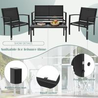 China Product Weight 50.66 lb. Modern Steel Garden Furniture Set for Outdoor Entertaining for sale