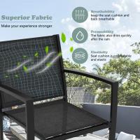 China Product Weight 50.66 lb. Modern Steel Garden Furniture Set for Outdoor Entertaining for sale