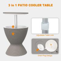 China Versatile Ice Cooler Lift Top Table for Outdoor Camping Picnic Beach Cafe Bistro Garden for sale
