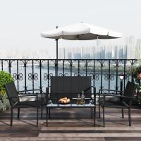 China Product Weight 50.66 lb. Modern Steel Garden Furniture Set for Outdoor Entertaining for sale