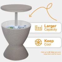 China Versatile Ice Cooler Lift Top Table for Outdoor Camping Picnic Beach Cafe Bistro Garden for sale