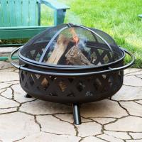 China Outdoor Patio Backyard Garden Bonfire Camping Metal Fire Pit Bowl with Poker and Cover for sale