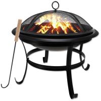 China Backyard Garden Camping Bonfire Charcoal BBQ Grill Fire Pit Bowl with Customized Logo for sale