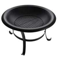 China Backyard Garden Camping Bonfire Charcoal BBQ Grill Fire Pit Bowl with Customized Logo for sale