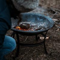 China Backyard Garden Camping Bonfire Charcoal BBQ Grill Fire Pit Bowl with Customized Logo for sale