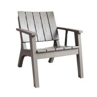 China Plastic Wood Table and Chair Set for Nordic Outdoor Patio Garden Balcony Cafe Restaurant for sale