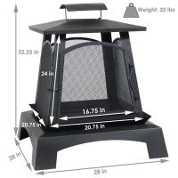 China Outdoor Portable Wood Burning Firepit for Backyard Garden Bonfire Camping Picnic for sale